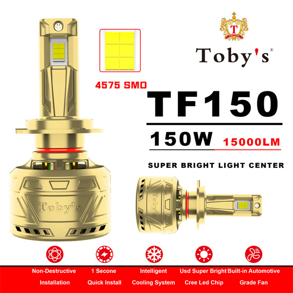 TF150, 150W 15000LM 4575 SMD TOBY لامپ خودرو با توان بالا - اتوپینو
